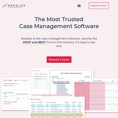 Needles Case Management Review, Pros and Cons (Jun 2025) | ITQlick